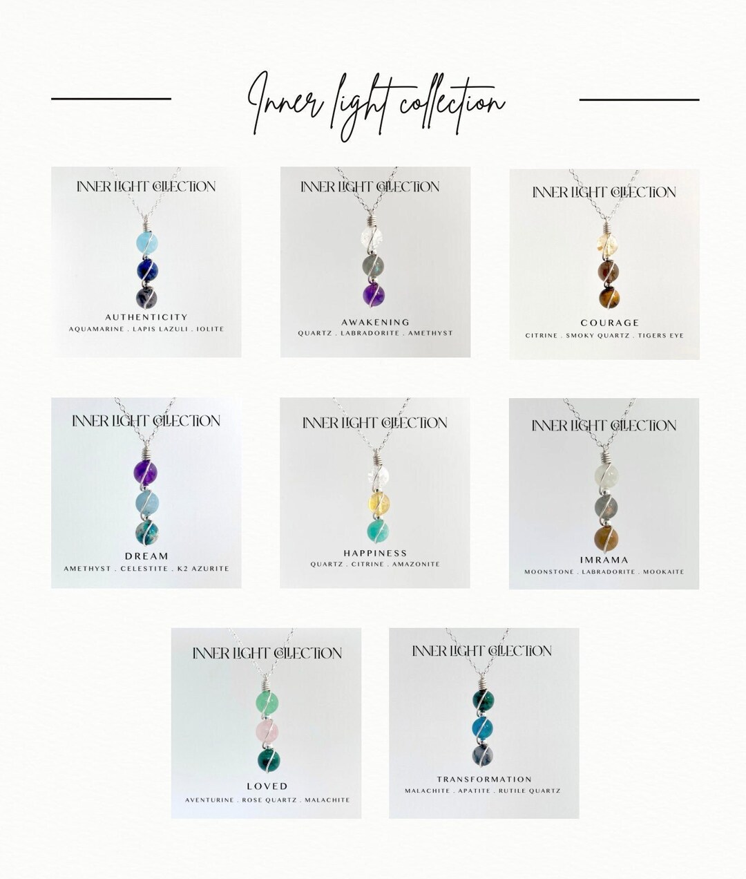 Inspirational Crystal Necklaces With 925 Sterling Silver, Crystals for ...