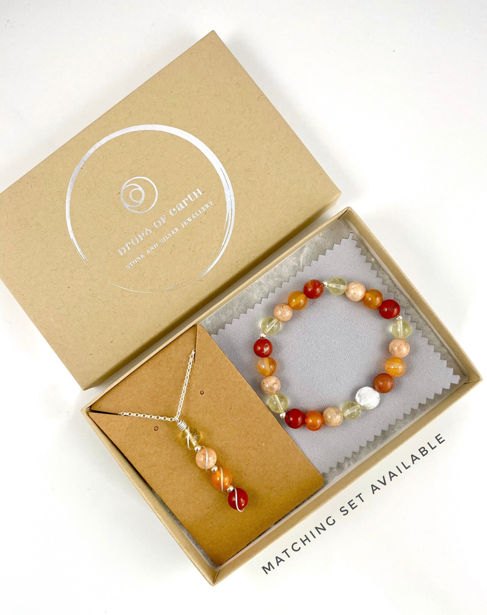 Autumn Necklace With Crystals Citrine Carnelian Sunstone Red Jasper - Etsy
