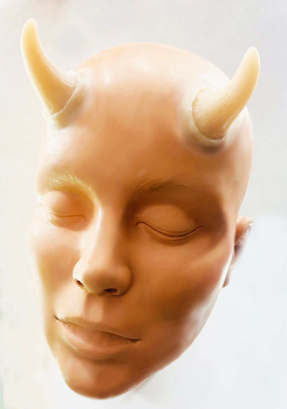 Pack of 2 Unpainted Silicone Prosthetic Curved Horns - Etsy