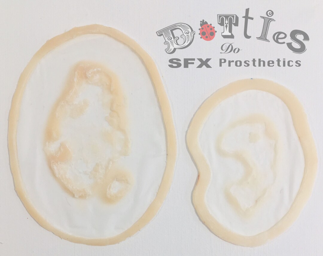 2 Pack Unpainted Silicone Prosthetic, Rotting Flesh / Large Wound ...