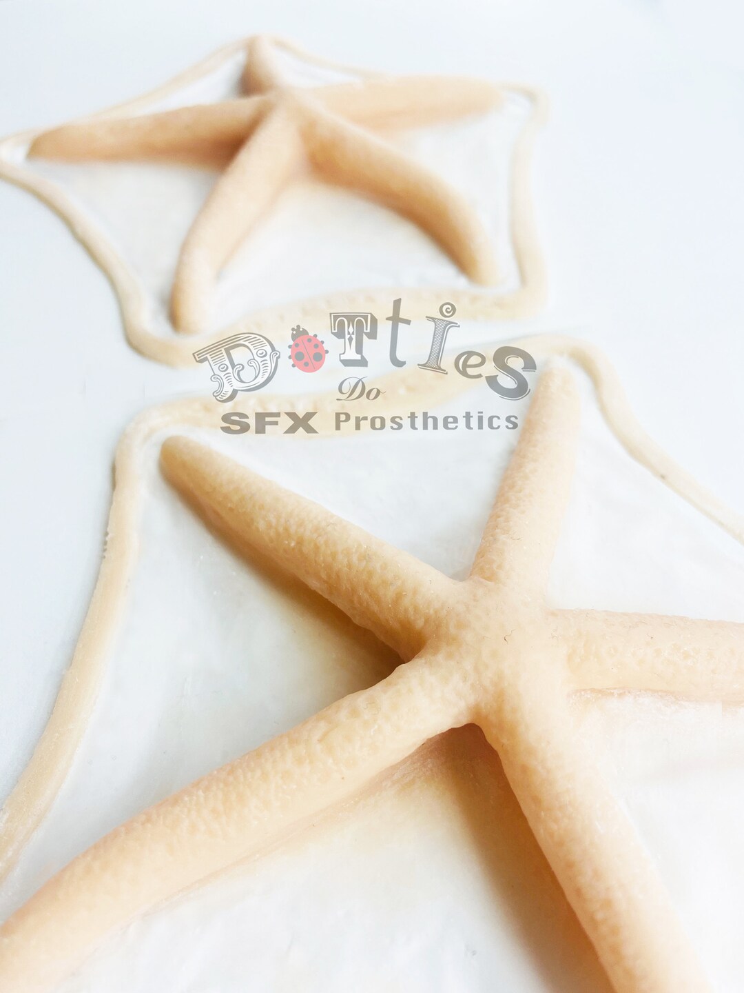 Set of 2 Unpainted Silicone Prosthetic Starfish - Etsy