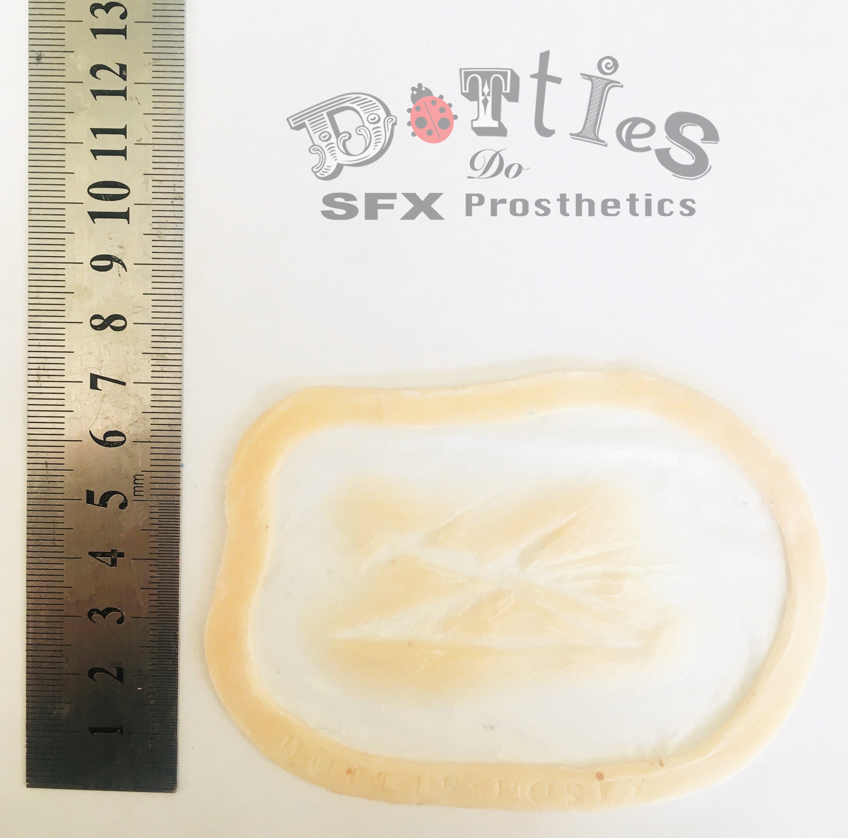 Pack of 2 Unpainted Silicone Prosthetic glass cut wounds | Etsy