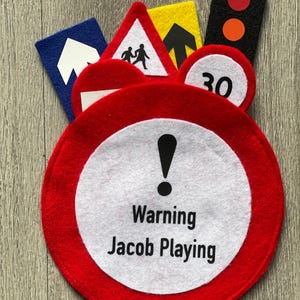 Custom Made Handmade Felt Car Mat Age Number Letter Novelty Car Track ...