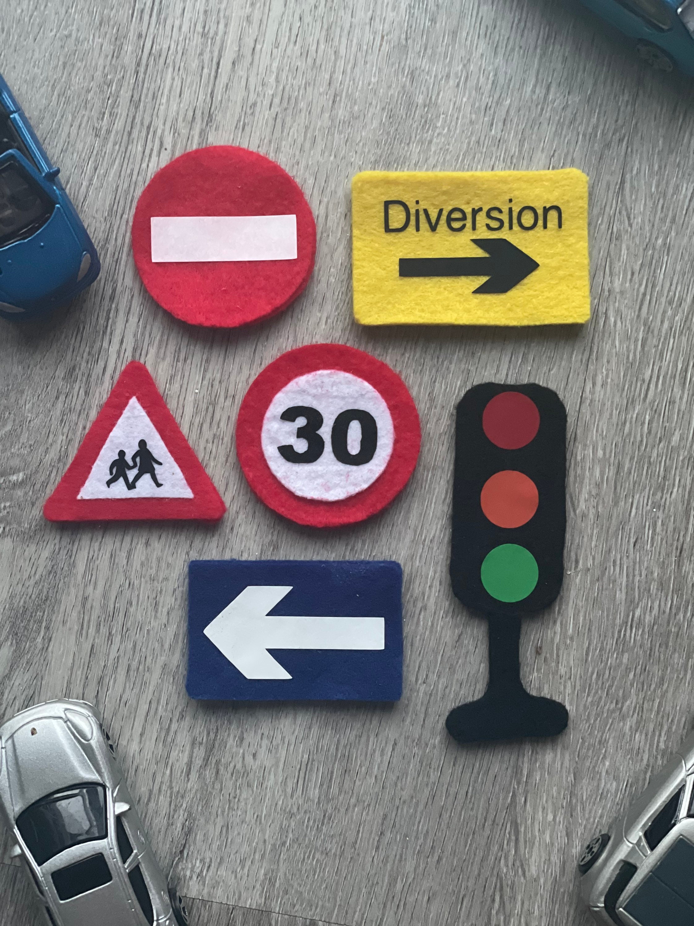 Custom Made Handmade Felt Car Mat Age Number Letter Novelty Car Track ...