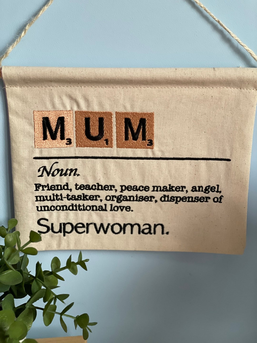 Handmade Mum Wall Hanging Mothers Day Gift for Her Superwoman Friend - Etsy