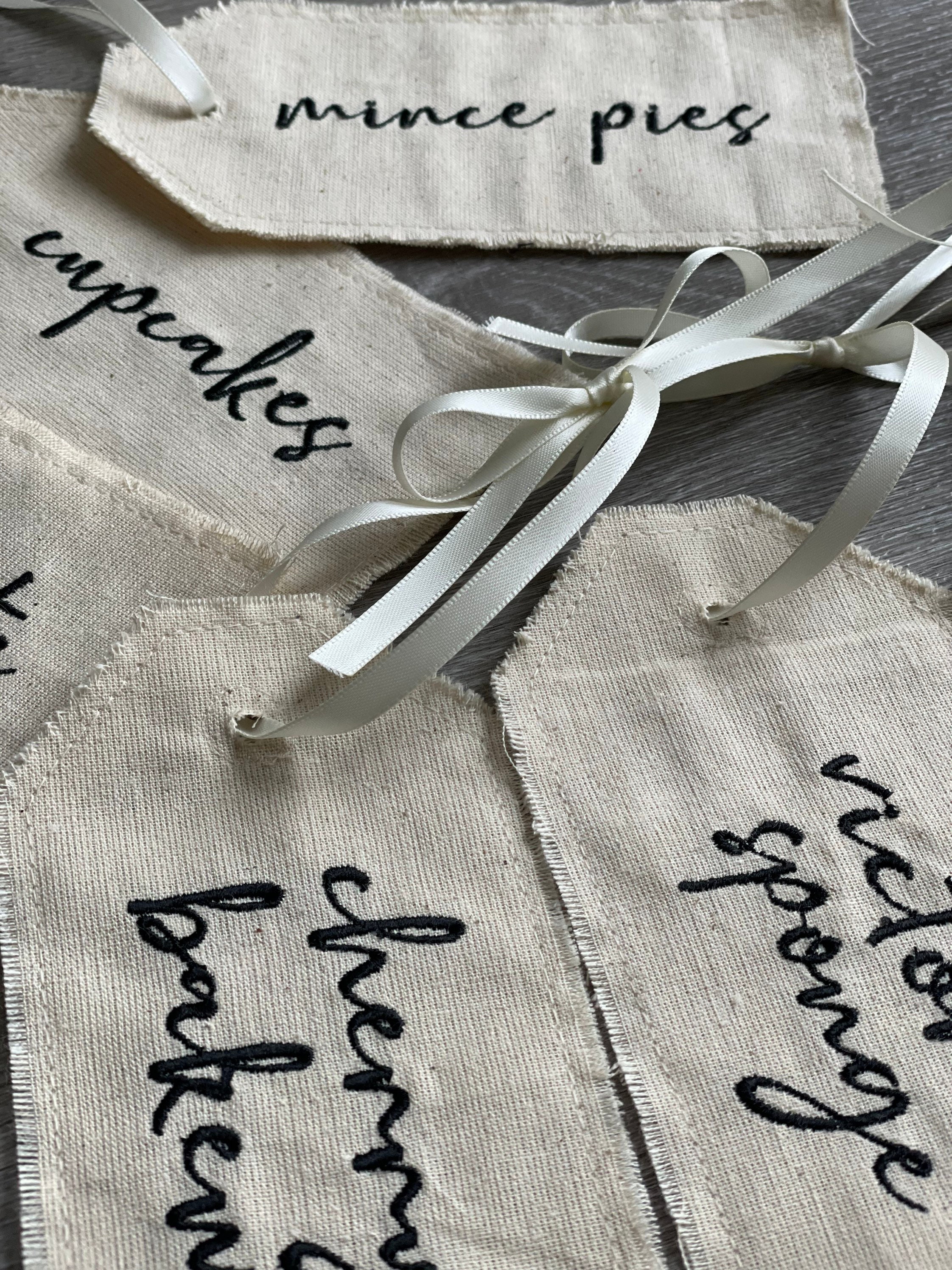 Handmade Cake Labels Any Cake, Any Font Colour, Custom Made to Order - Etsy