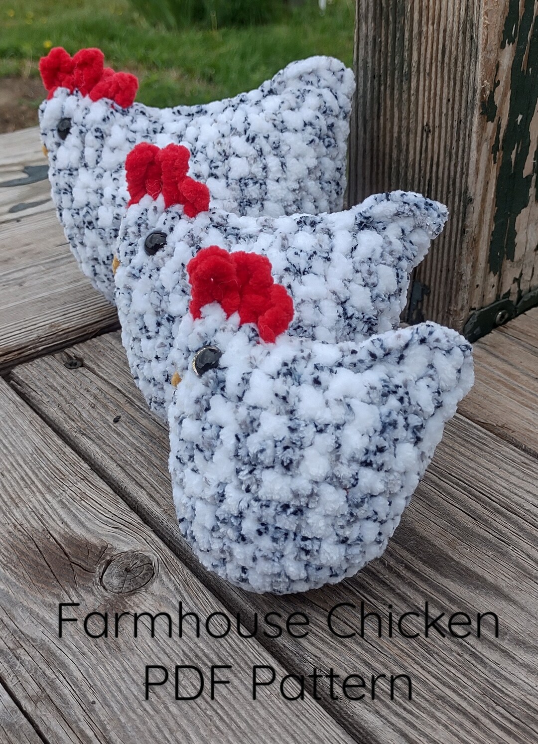 Farmhouse Chicken PDF Pattern (low Sew Only Sewing on the Beak) - Etsy