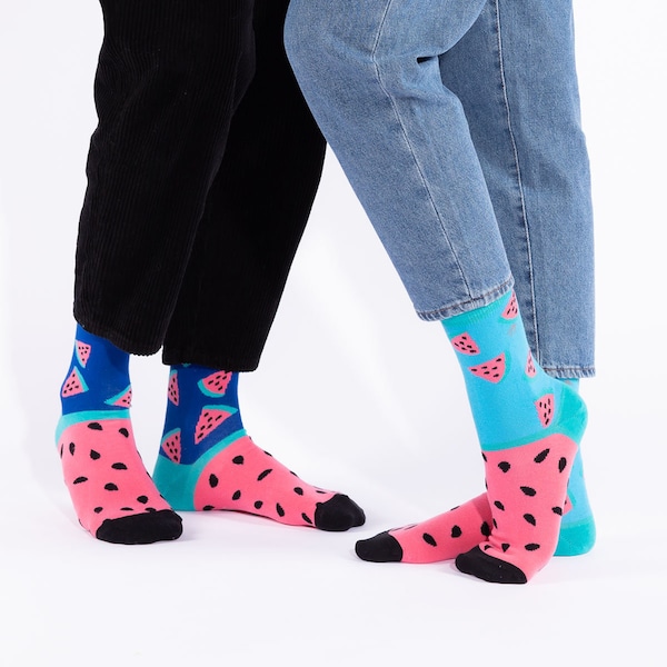 Watermelon Socks - Etsy