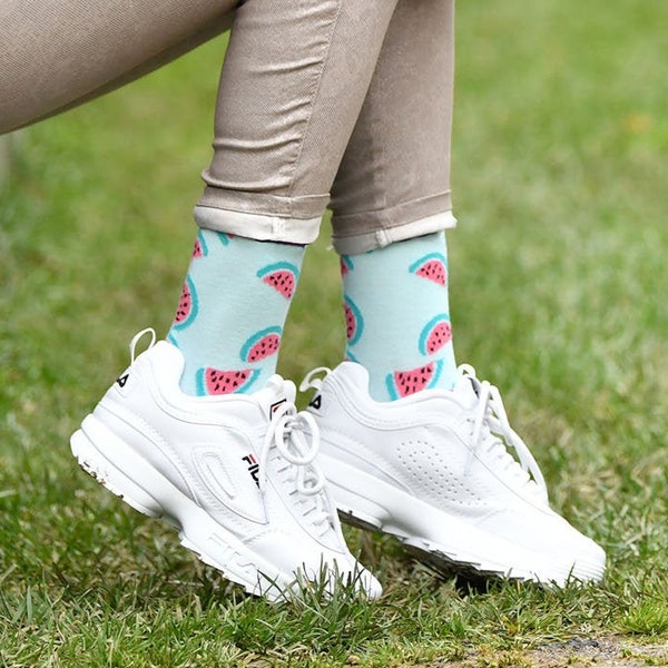 Watermelon Socks - Etsy