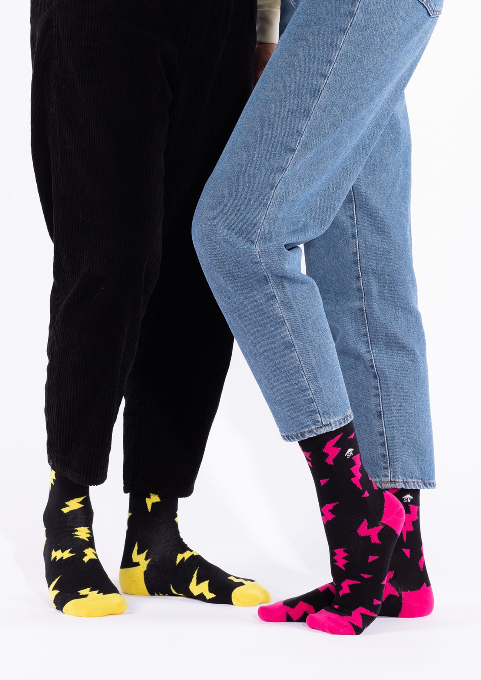 Wild Gift Set With 2 Pairs for Couples, Pack of 2 Crazy Pattern Socks ...