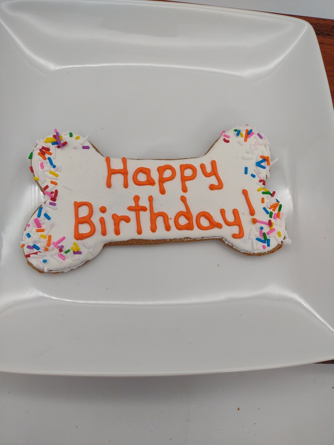XL Dog Birthday Bone, Birthday Treat, Dog Birthday Treat, Decorated ...