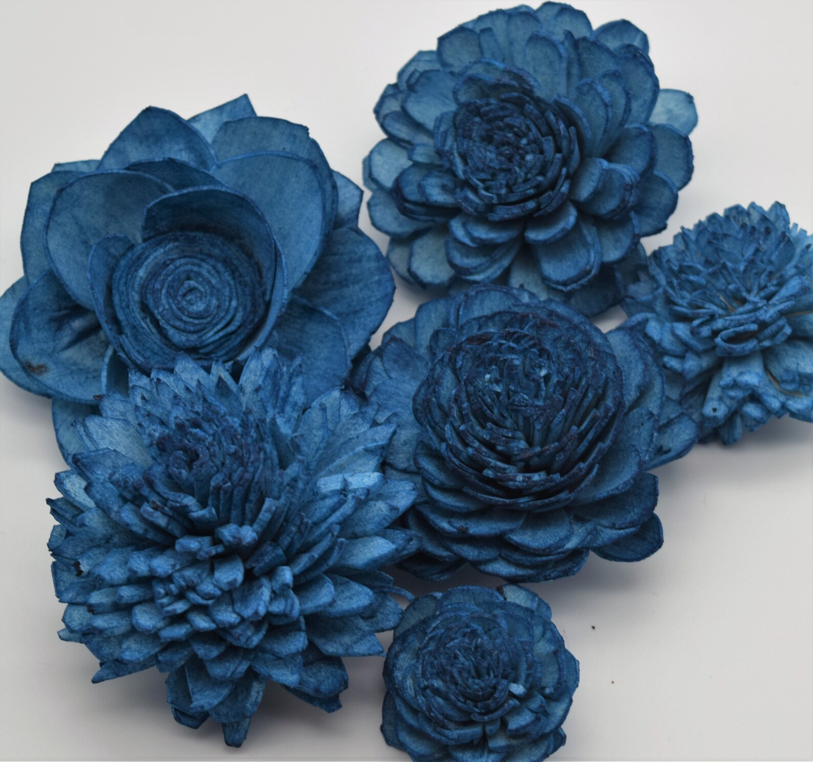 Sola Wood Flowers, Blue Flowers, Wood Flower, Blue Wedding Decor, Craft ...