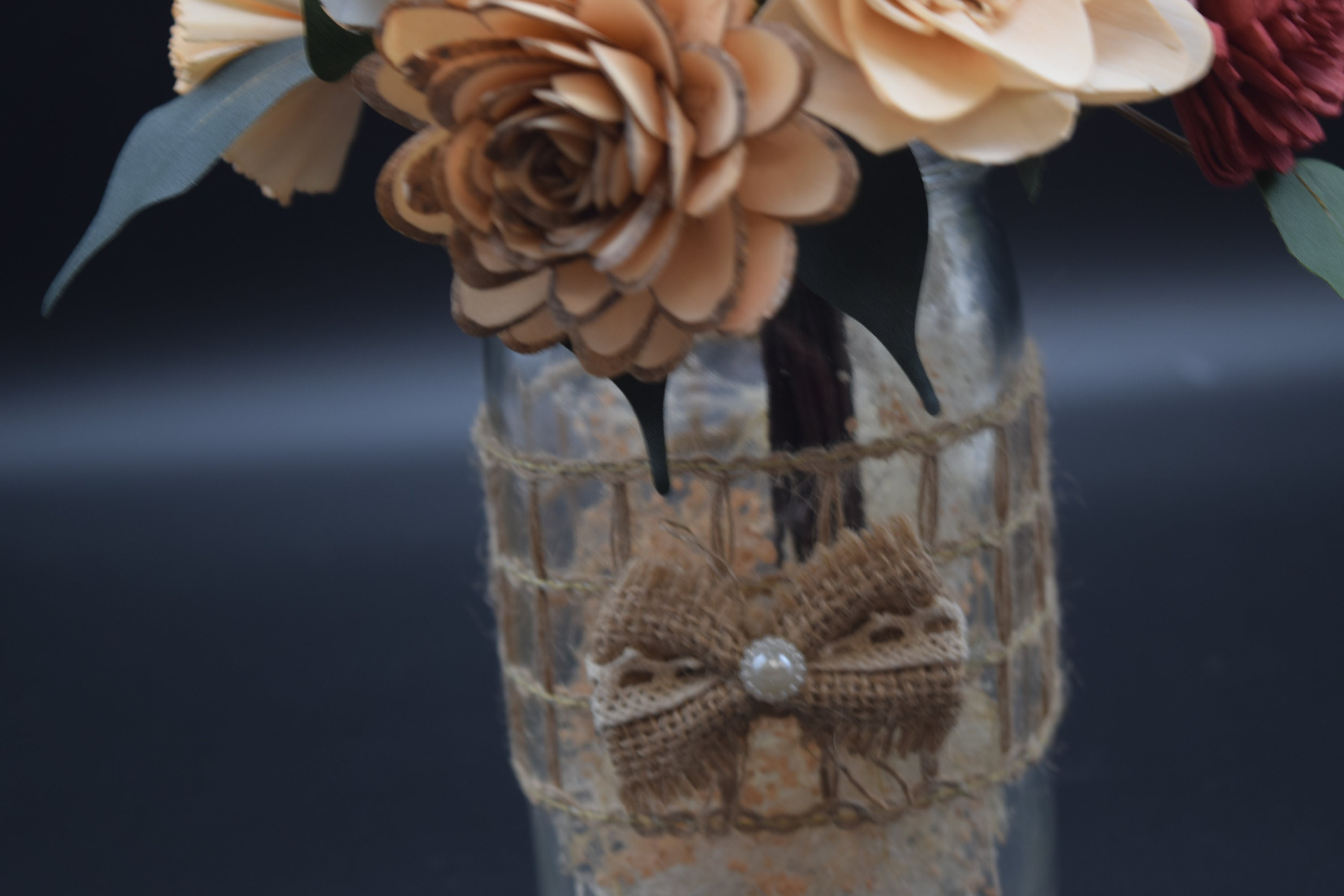 Farmhouse Flower Arrangement, Rustic Farmhouse Centerpiece, Farmhouse ...