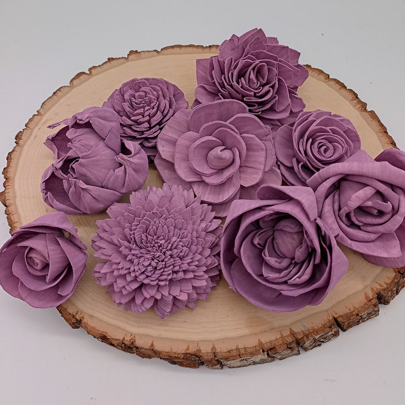 Wood Flowers - Etsy