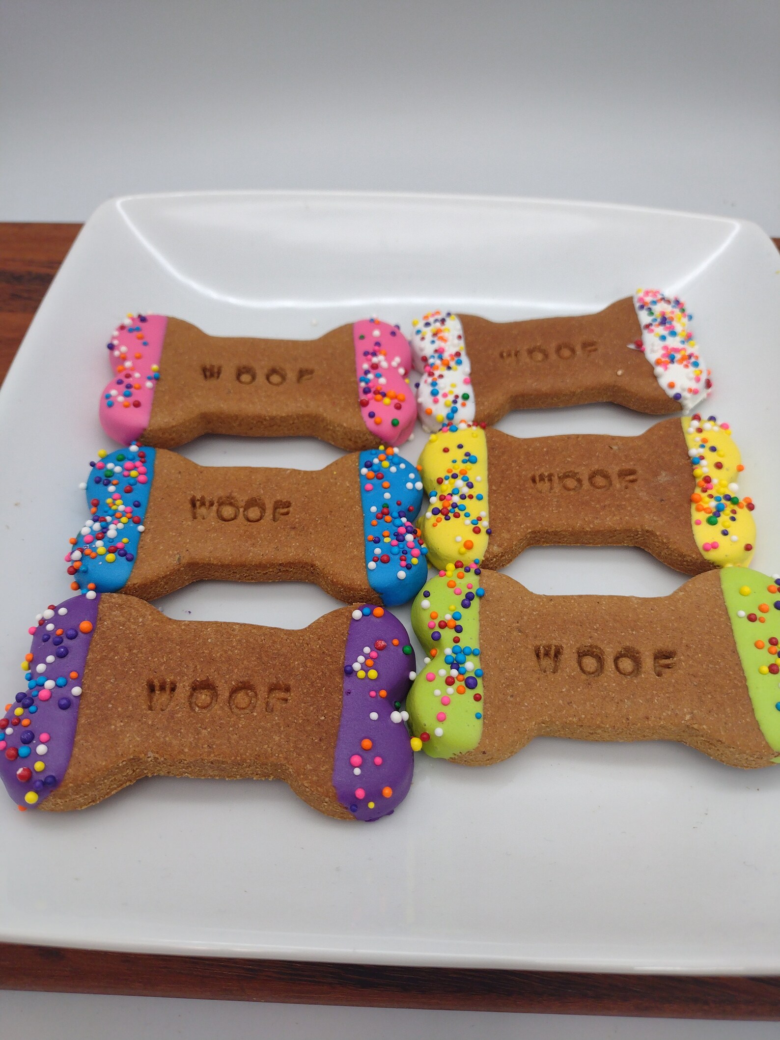 Medium Woof Dog Bones 3pk, Gourmet Treat, Dog Treat, Dog Cookie, Dog ...