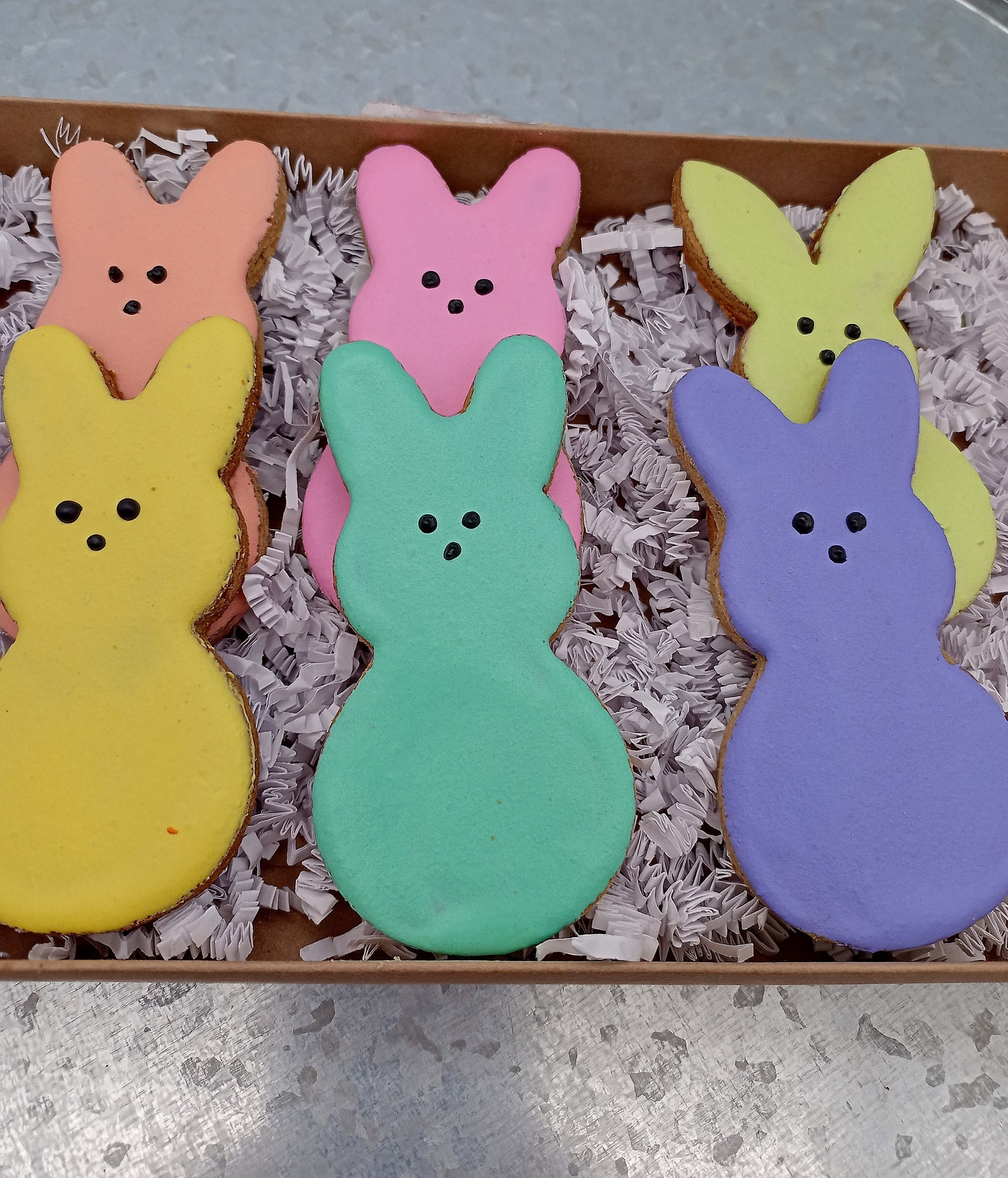 Peep Dog Cookies Gourmet Treats Dog Goodies Bunny Cookies - Etsy