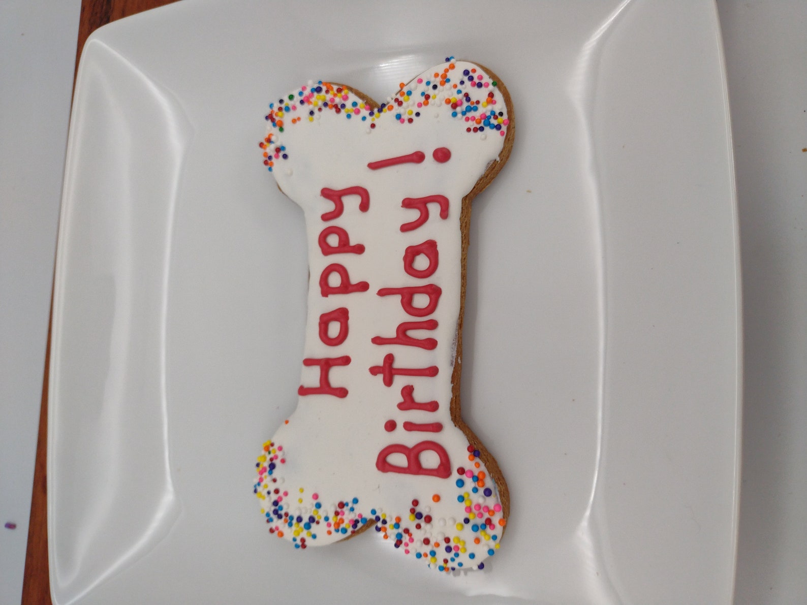 XL Dog Birthday Bone, Birthday Treat, Dog Birthday Treat, Decorated ...