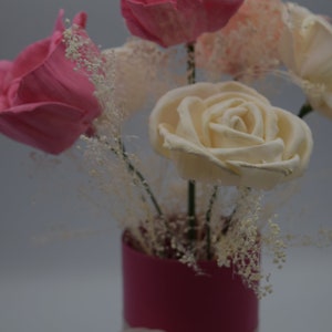 Sola Roses, Forever Flowers, Half Dozen Sola Wood Rose Bouquet ...