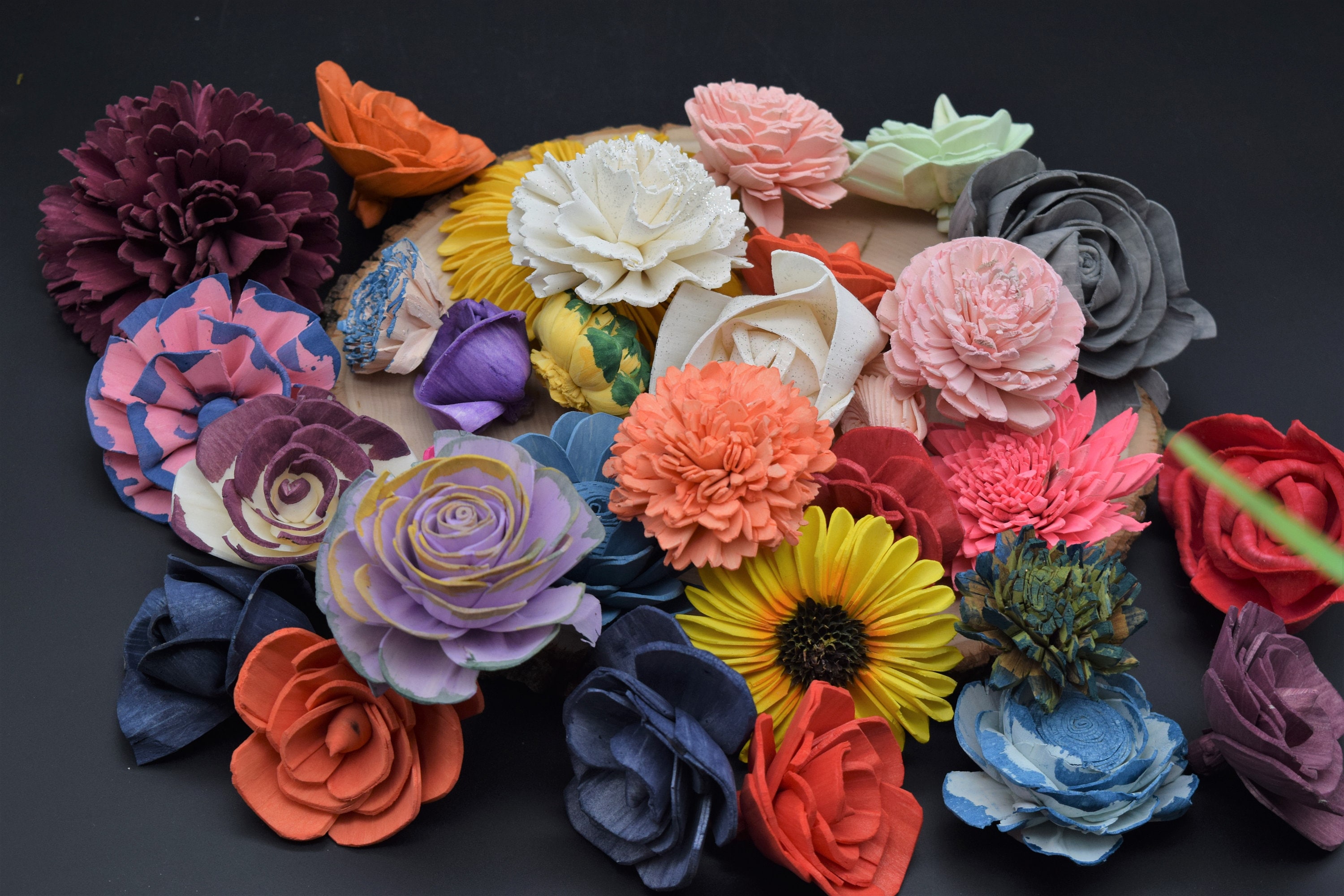Craft Sola Wood Flower Seconds Assorted Sola Flowers DIY - Etsy