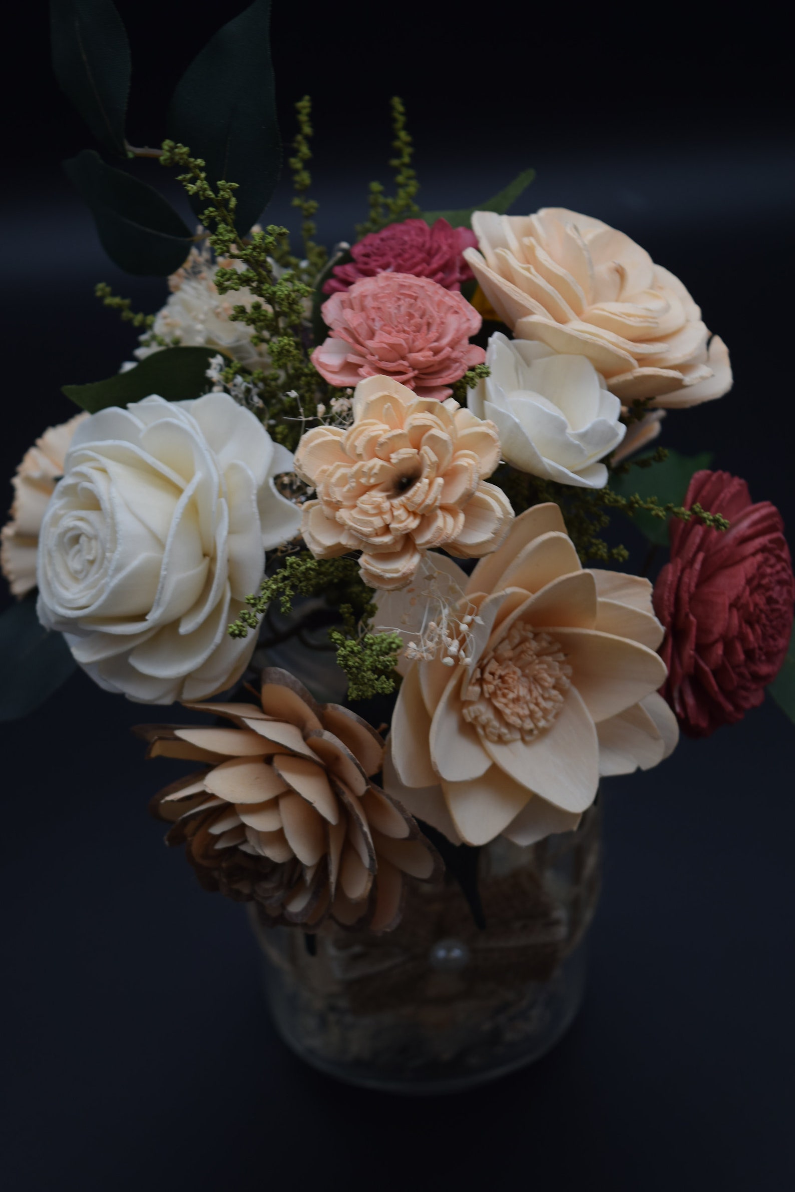 Farmhouse Flower Arrangement, Rustic Farmhouse Centerpiece, Farmhouse ...