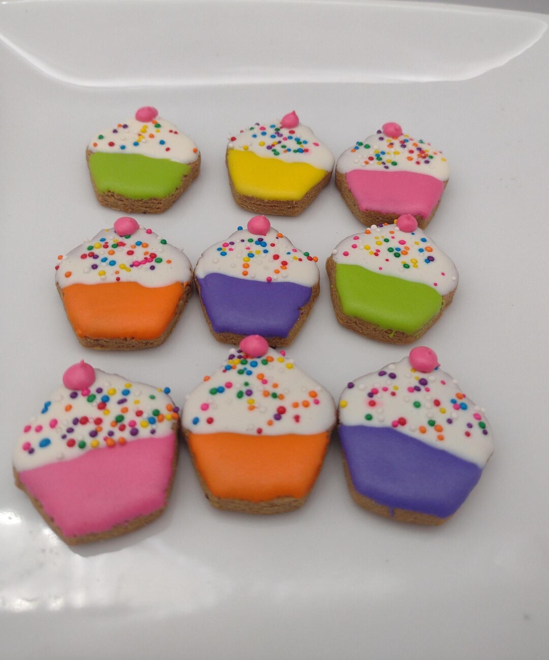 Mini Doggie Cupcakes 6pk, Small Dog Cookie, Small Batch Dog Treats ...