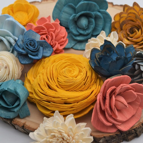 Craft Sola Wood Flower Seconds Assorted Sola Flowers DIY - Etsy