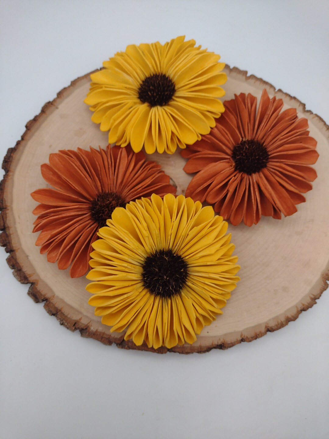 Sunflower Sola Wood Flowers, Wood Flowers, Fall Sunflowers, DIY Crafts ...