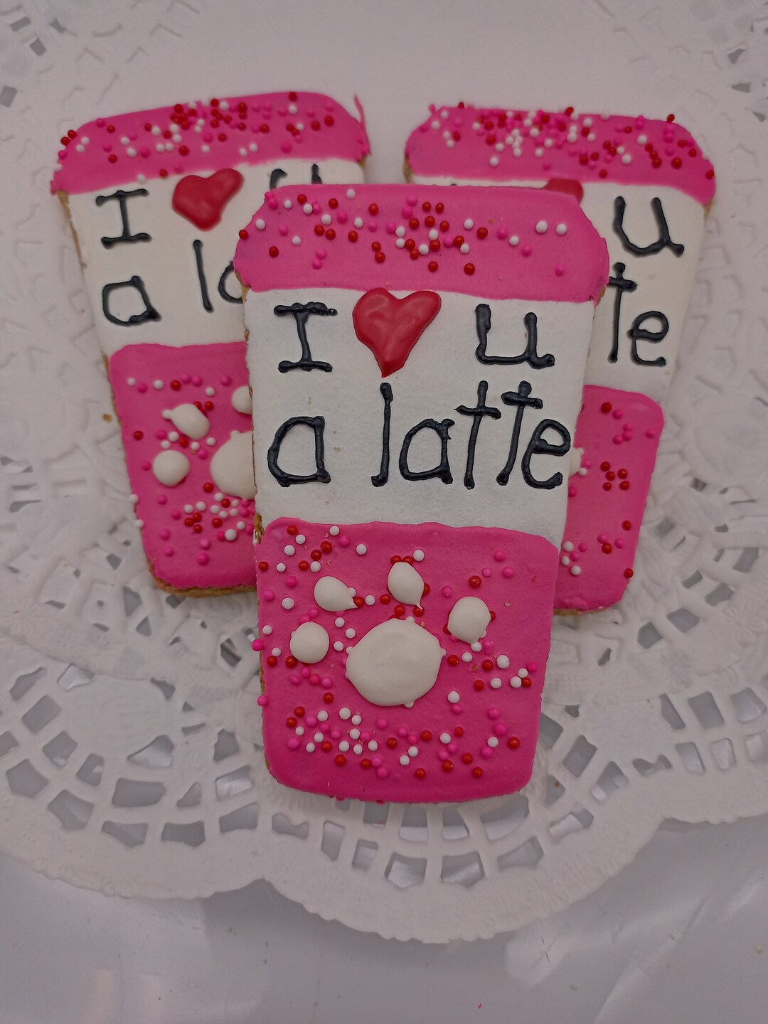 Doggie Latte 3pk, Gourmet Pet Treat, Dog Treat, Dog Cookies, Dog Bakery ...
