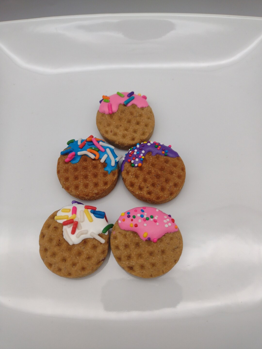 Mini Doggie Waffles 6pk, Bakery Pet Treat, Small Dog Treat, Dog Waffle ...