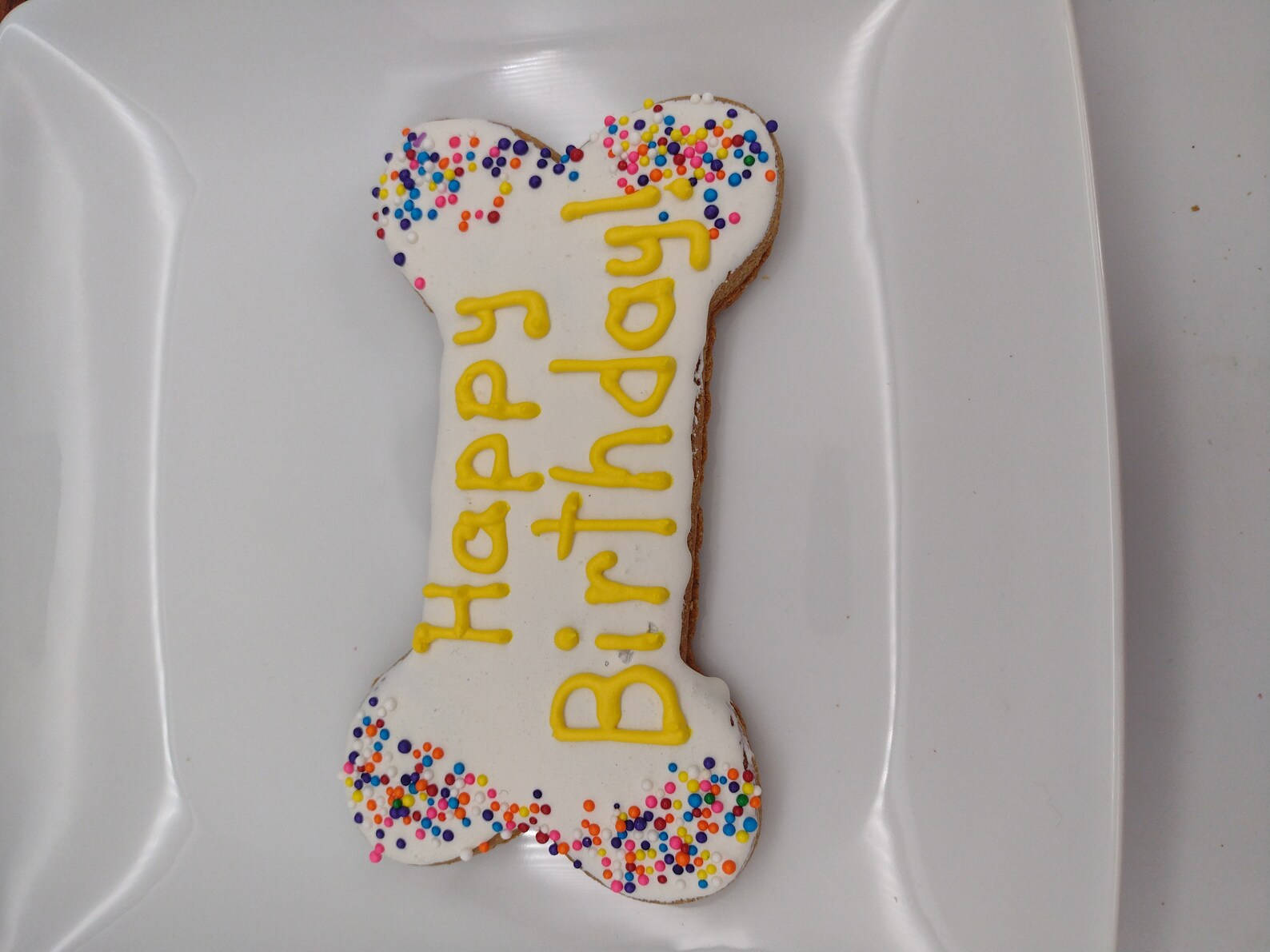XL Dog Birthday Bone, Birthday Treat, Dog Birthday Treat, Decorated ...