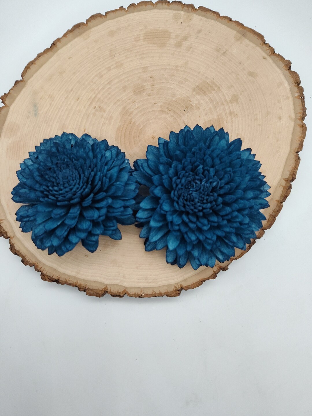 Sola Wood Flowers, 3" Blue Zinnia Flowers, Wood Flower, Blue Flowers ...