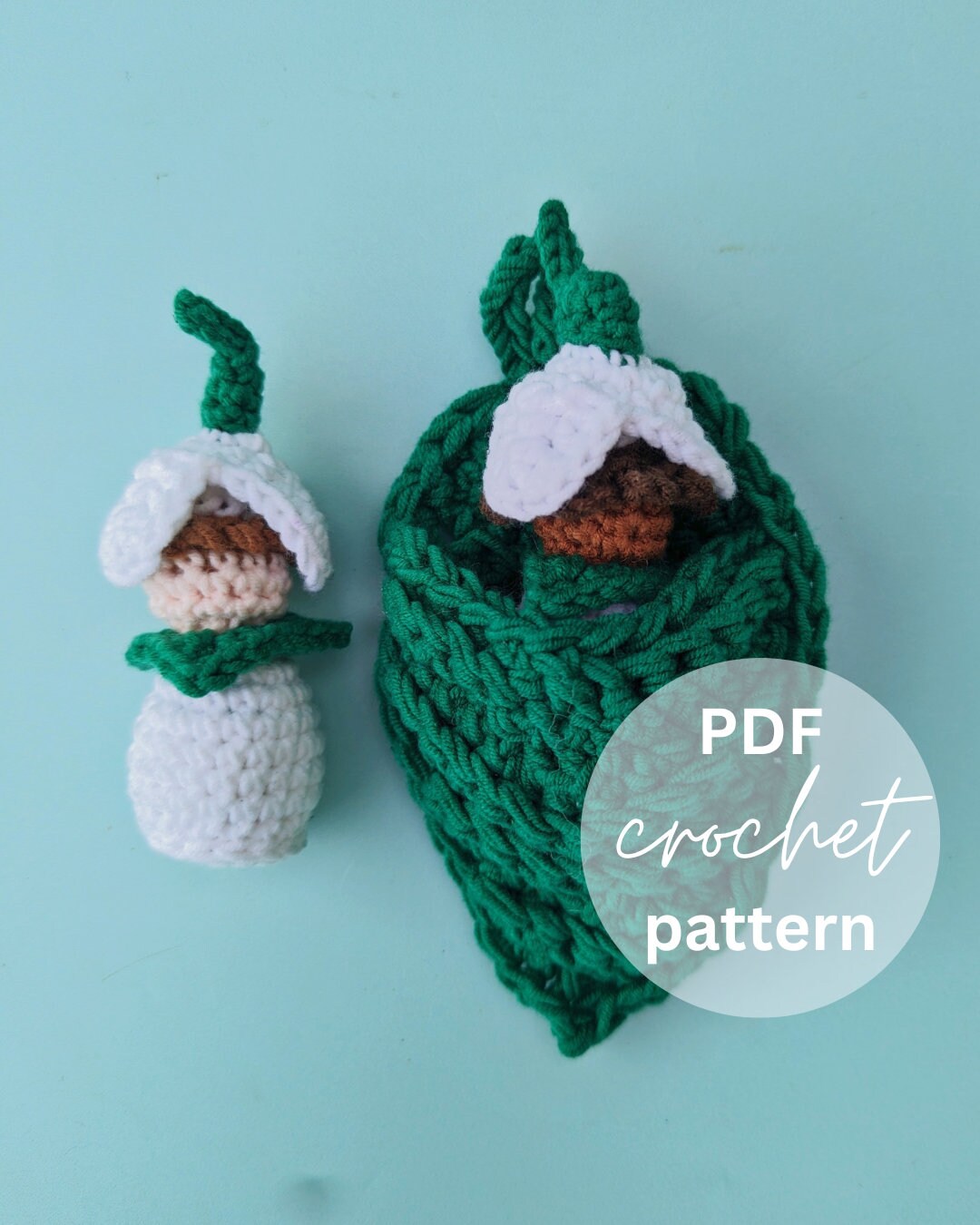 Crochet Pattern Snowdrop Flower Fairy Doll - Quick Low Sew Crochet ...