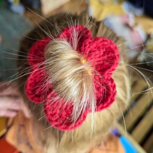 Petal Flower Scrunchie Crochet Pattern, Easy Crochet Pattern, Crochet ...