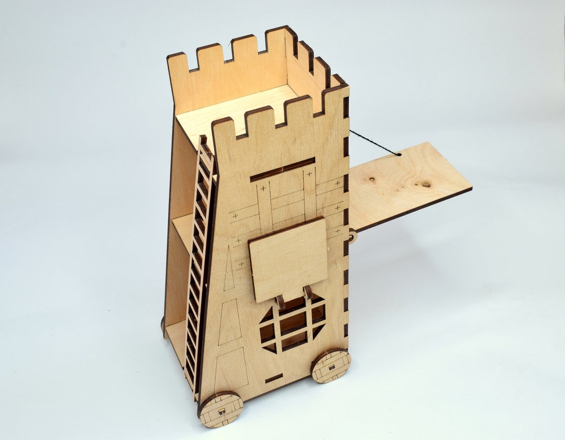 Assault Tower Siege Tower 3D Puzzle DIY Creative Boy Gift | Etsy