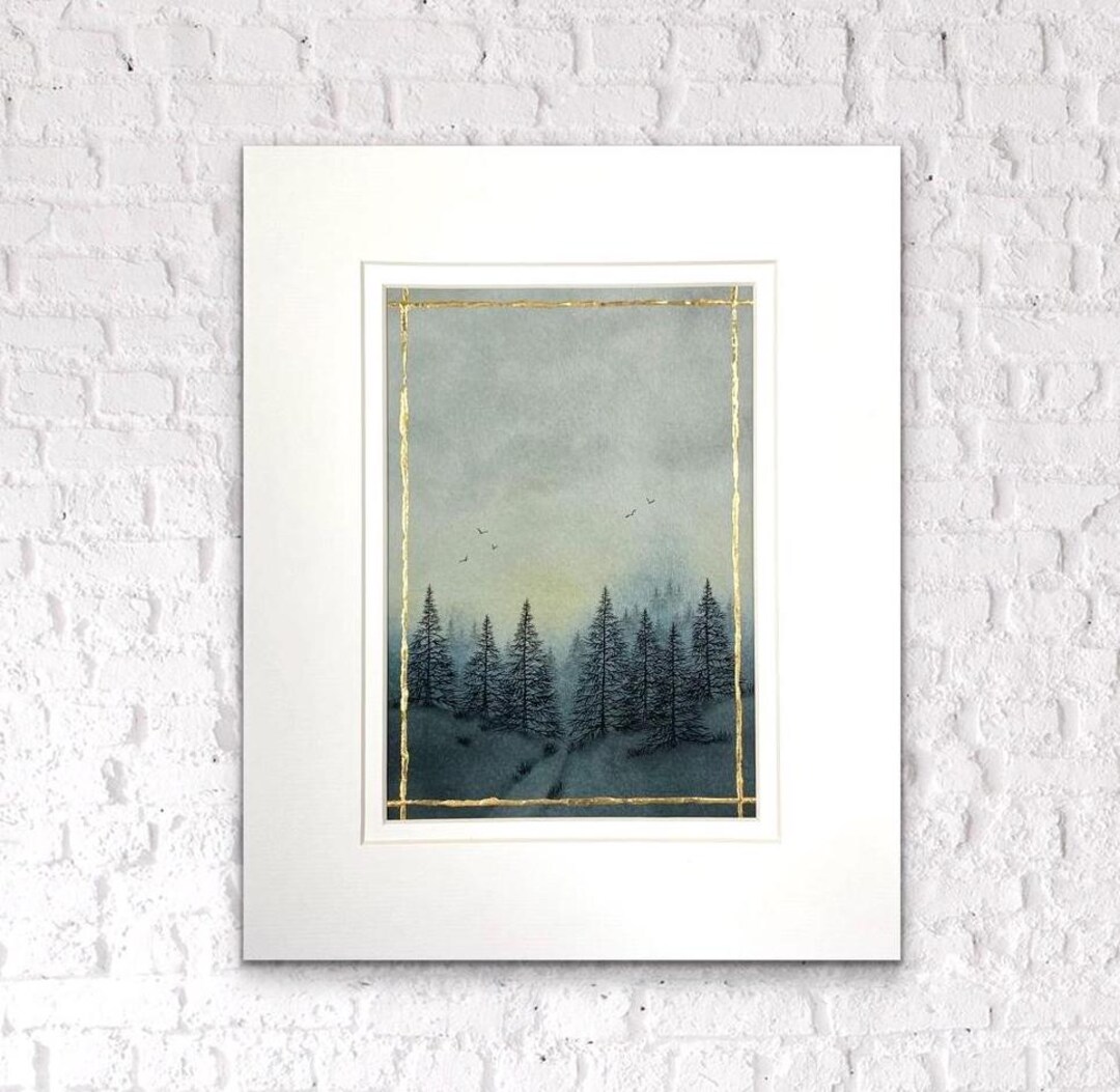 Art Print Northwoods Landscape “stillness of Winter”. Giclee Print ...
