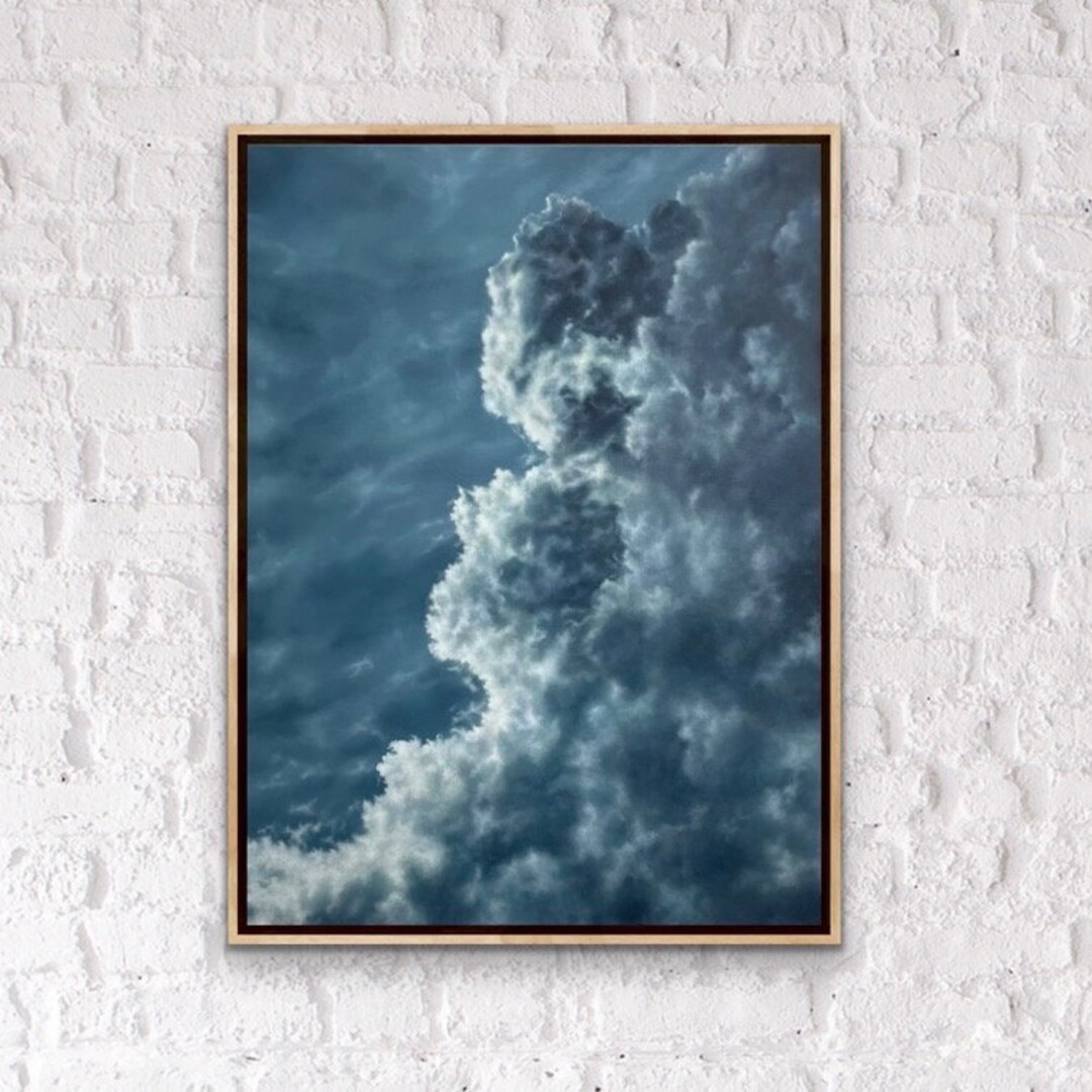 Original Oil Painting Cloud Art Home Decor Cloudscape Painting Moody ...