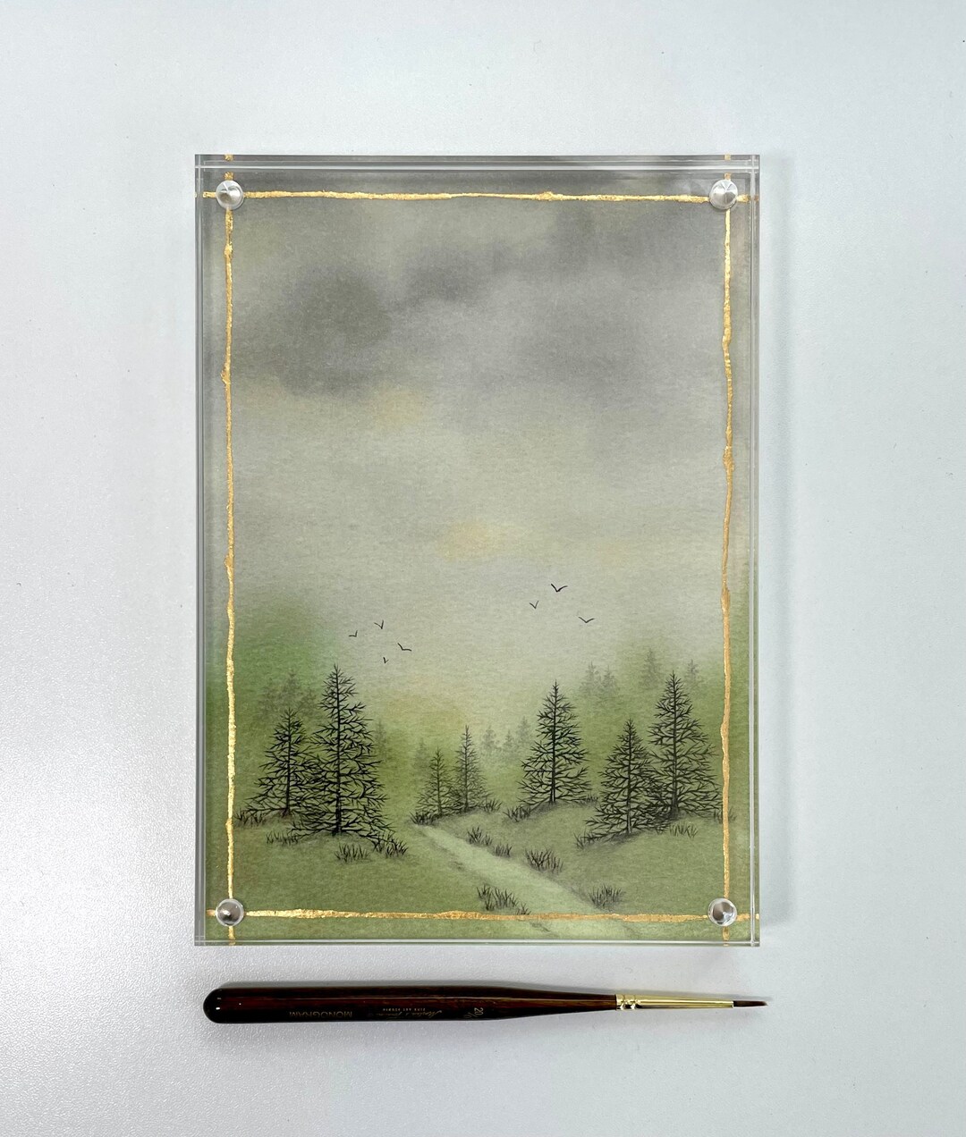 Northwoods Landscape Art Mini Collection. Northwoods. Watercolor ...