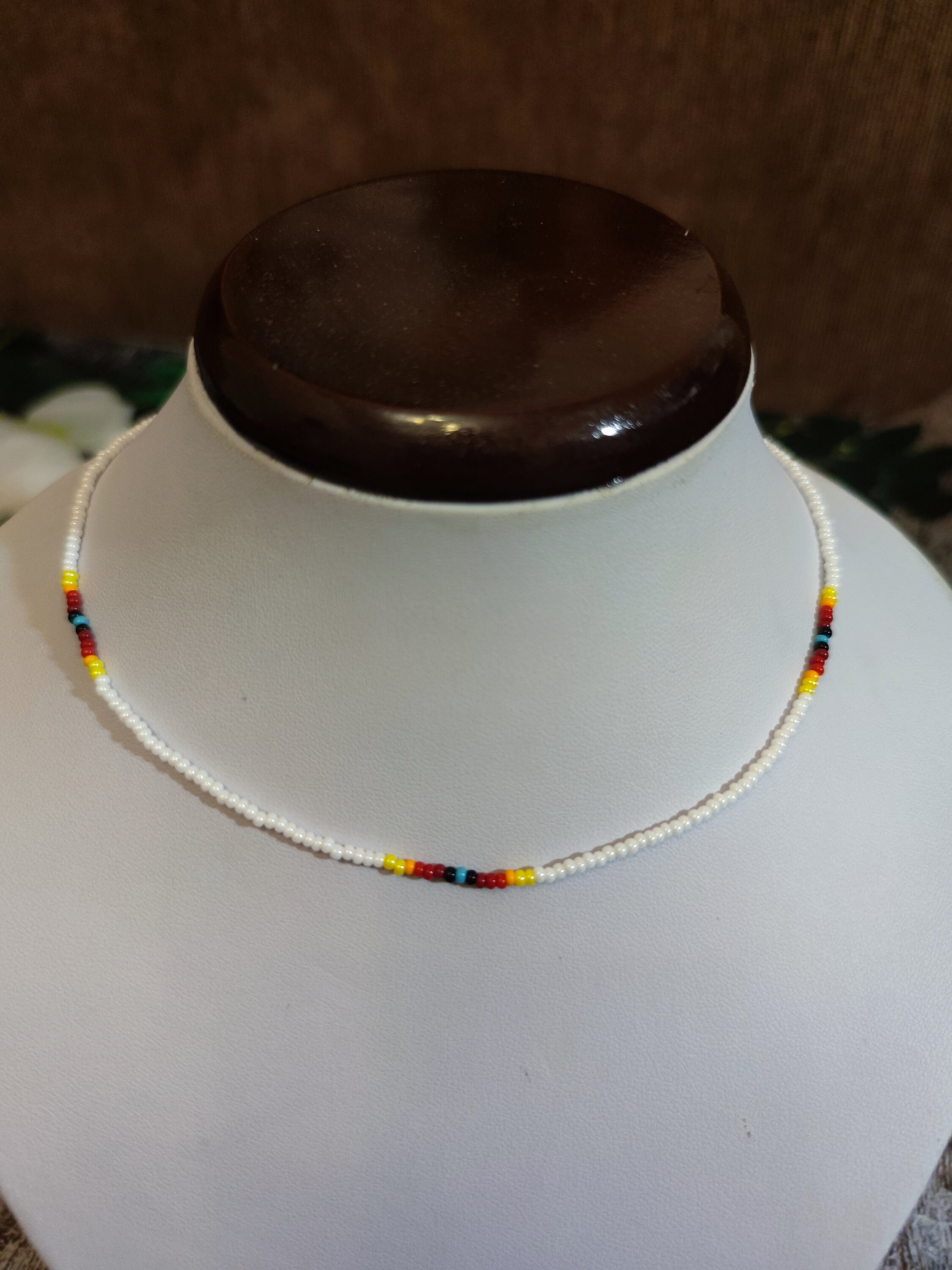 Native Beaded Necklace Boho Necklace Short Turquoise Necklace | Etsy