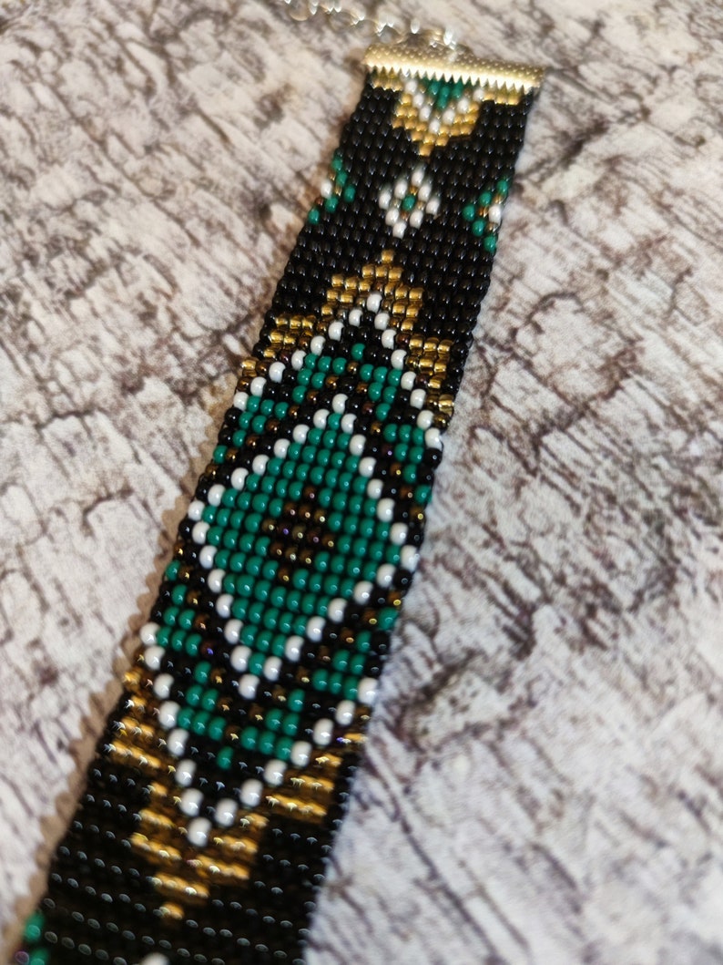Aztec Beaded Bracelet Southwestern Bracelet Native Bracelet - Etsy