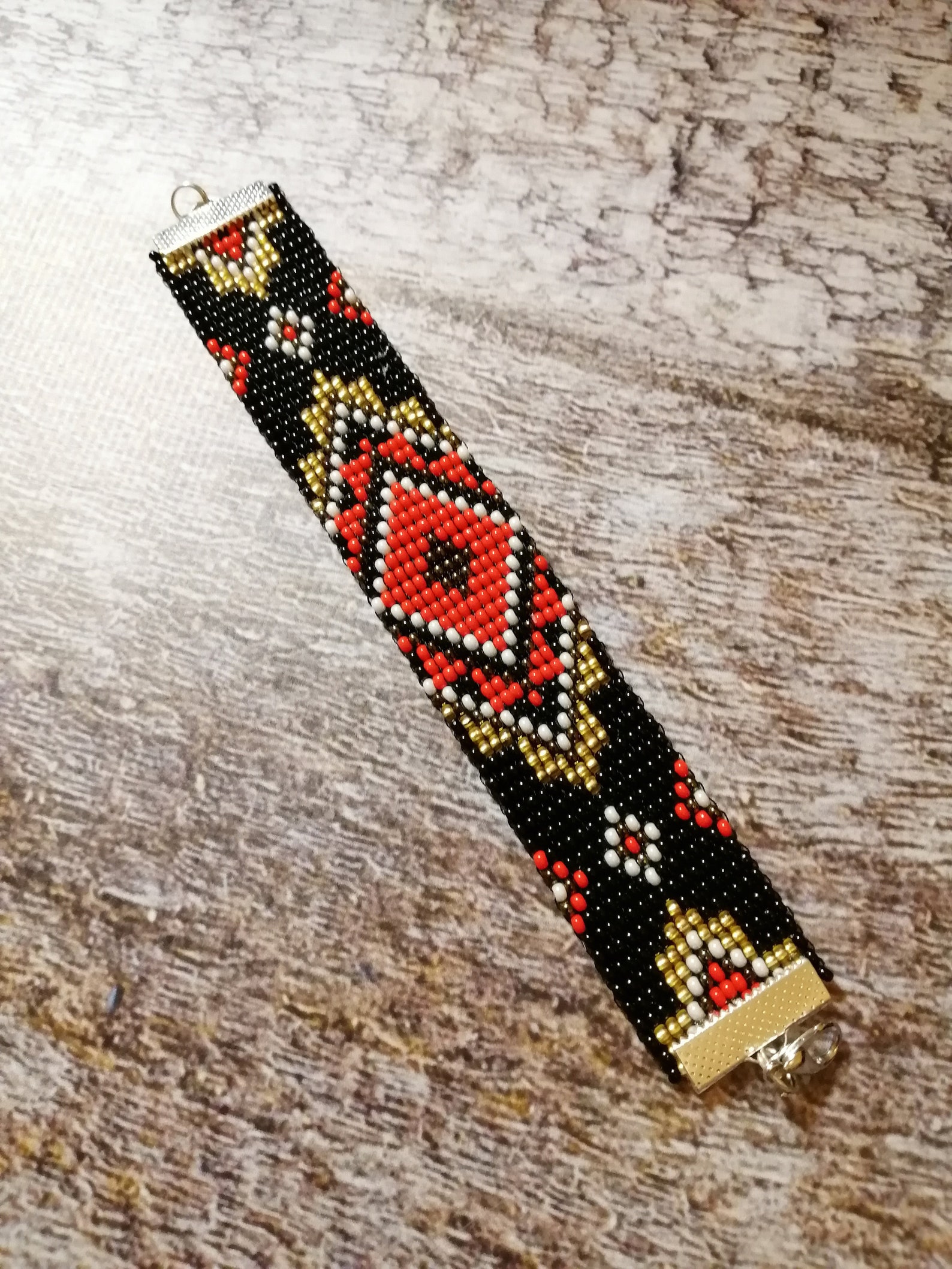 Aztec Bracelet Braided Beaded Bracelet Native American - Etsy