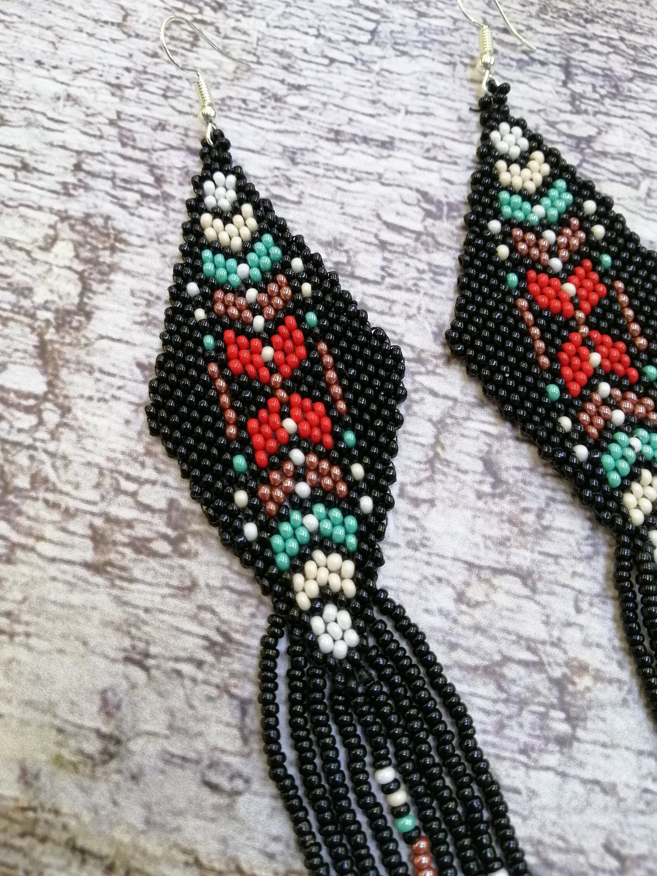 Unique earrings Native American earrings Gift for her Boho | Etsy