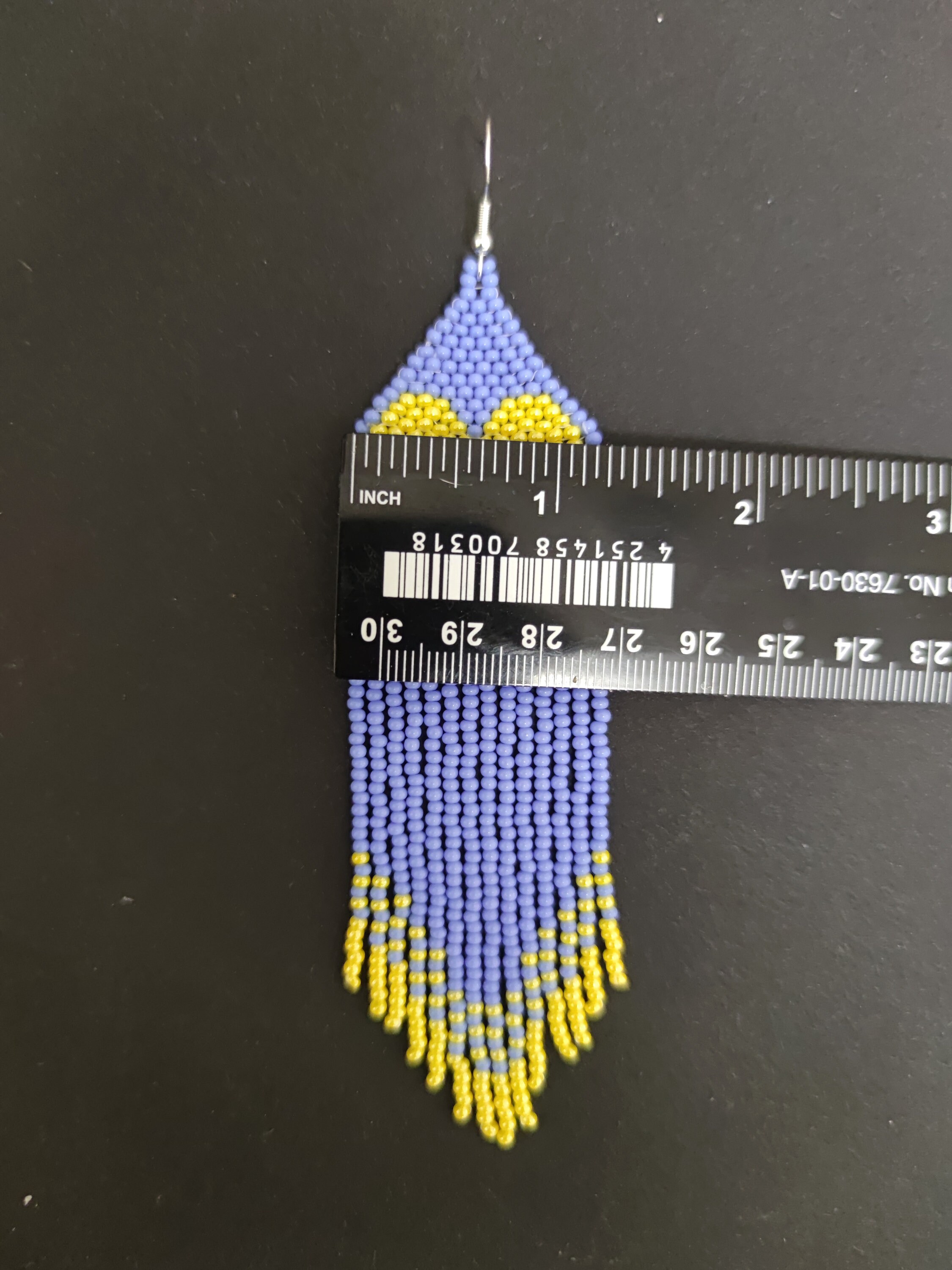 Ukrainian Beaded Earrings Ukraine Flag Earrings Fringe | Etsy
