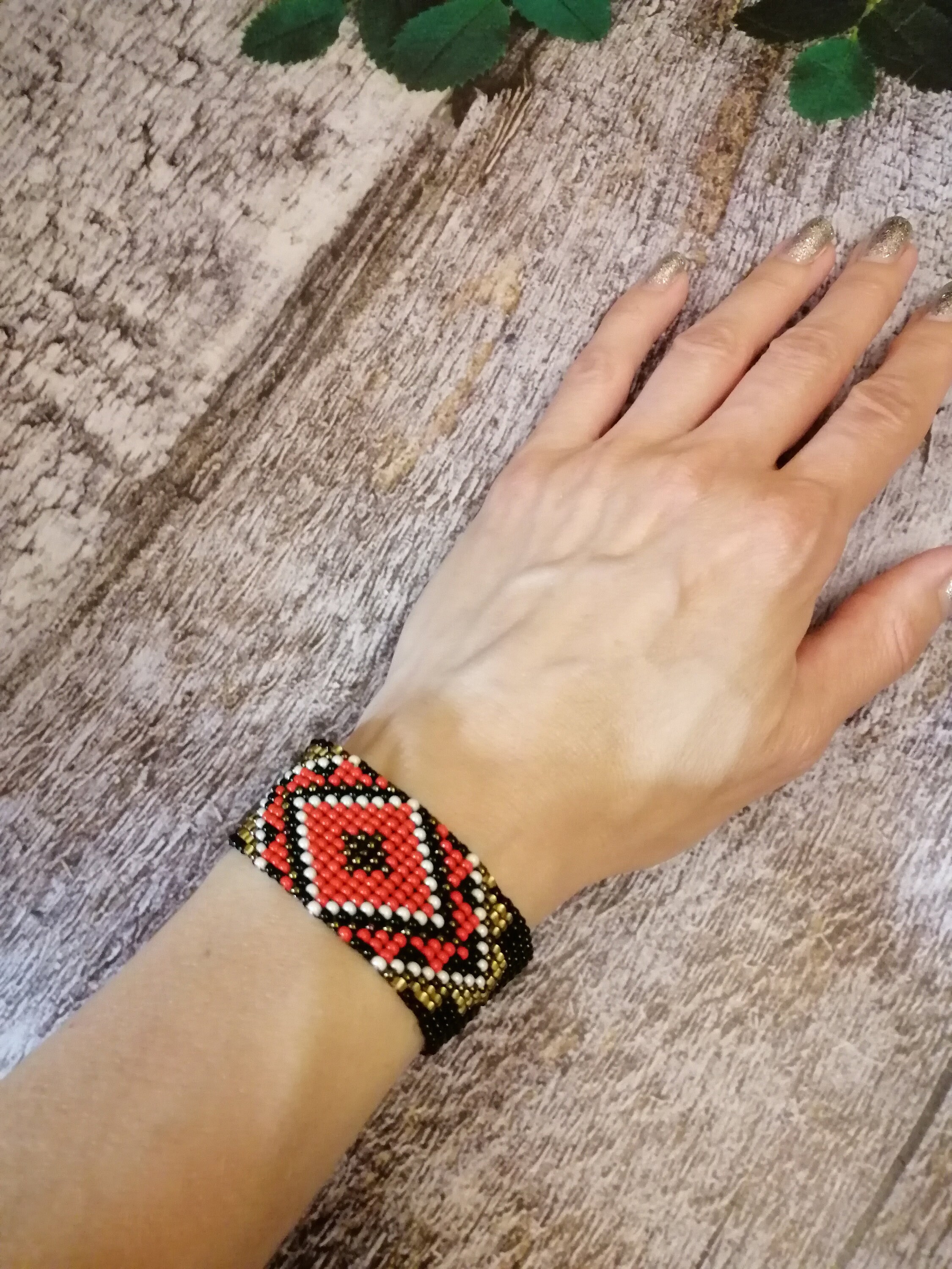 Aztec Bracelet Braided Beaded Bracelet Native American | Etsy