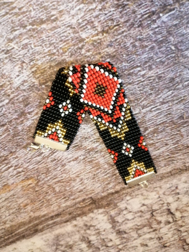 Aztec Bracelet Braided Beaded Bracelet Native American | Etsy