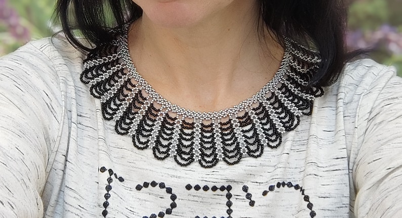 Black Silver Collar RBG Dissent Collar Ruth Bader Ginsburg - Etsy