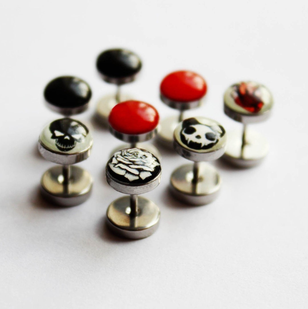 Faux Ear Plugs Fake Gauges - Etsy