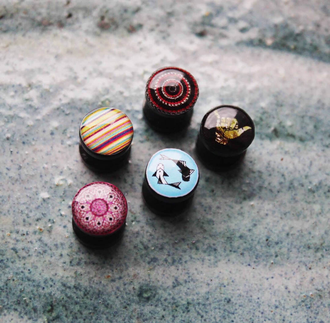 Faux Ear Plugs: Screw on Cheater Earrings, Fake Gauges - Etsy