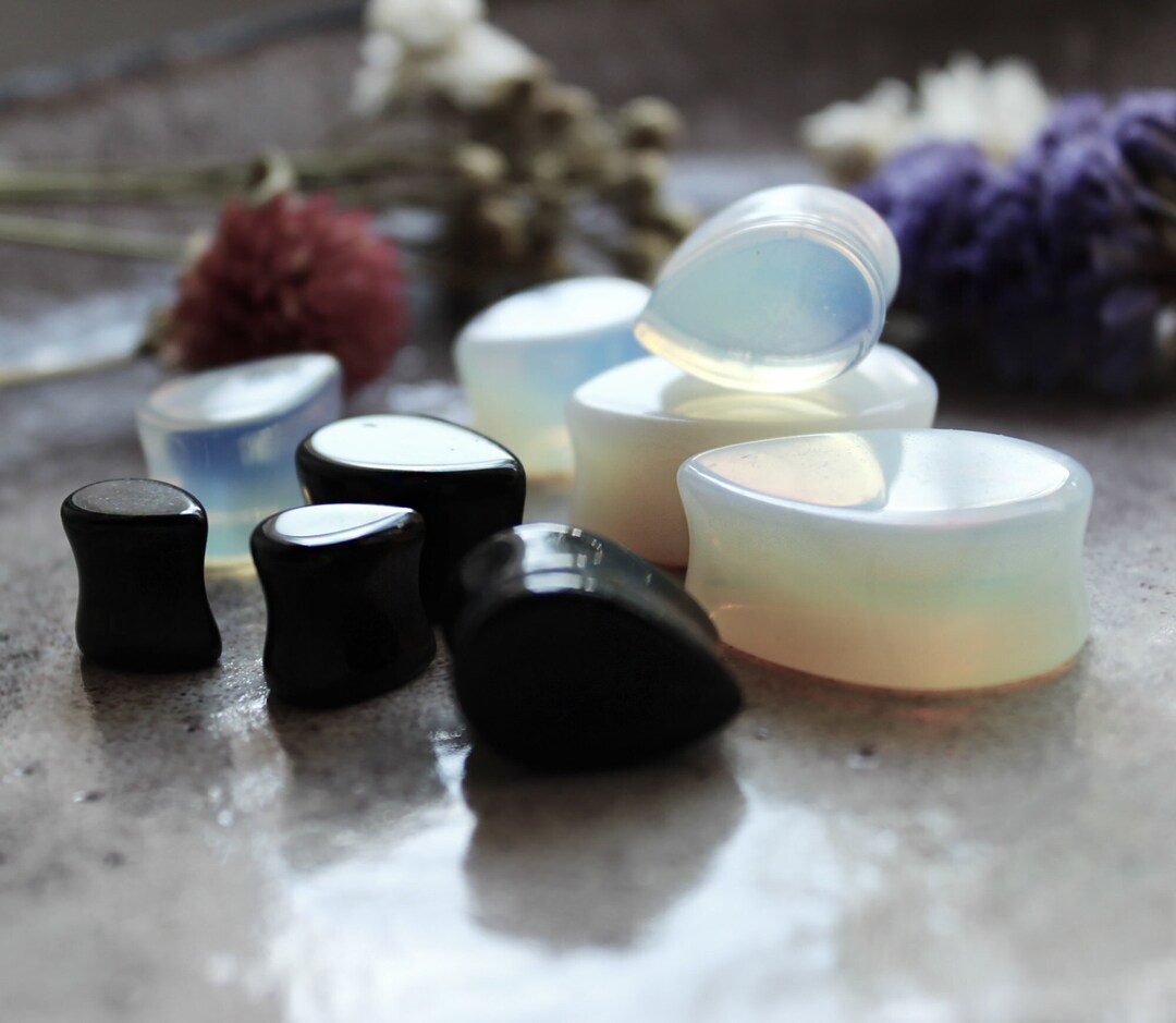 Tear Drop Organic Nature Stone 00g Plug and Tunnel 9/16 5/8 - Etsy