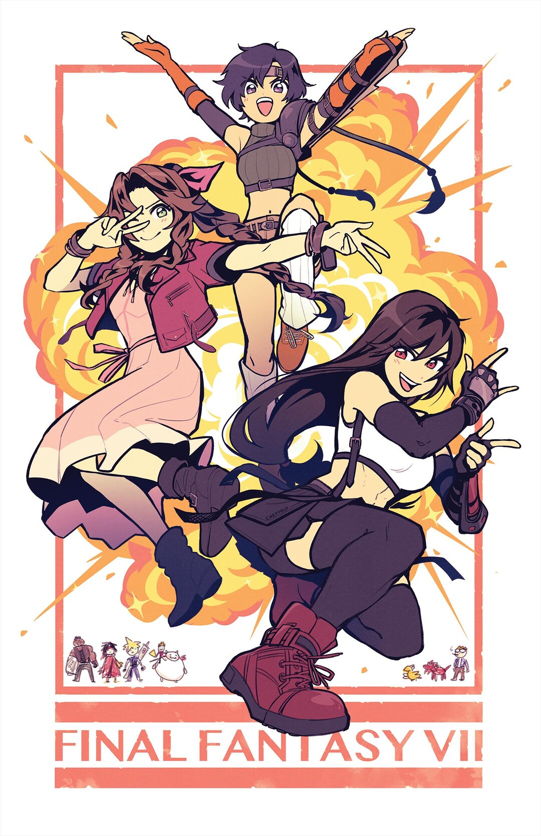 FF7 GIRLS Poster Remake 11x17 und 13x20 - Etsy.de