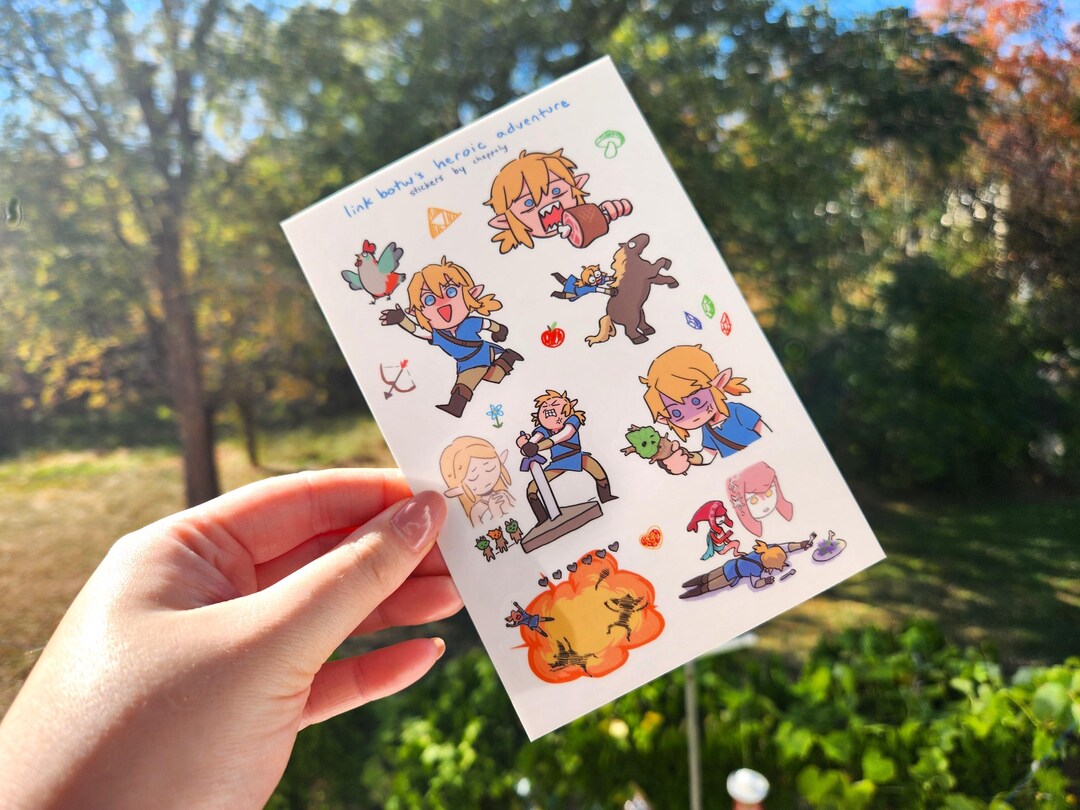 BOTW Link Sticker Sheet - Etsy
